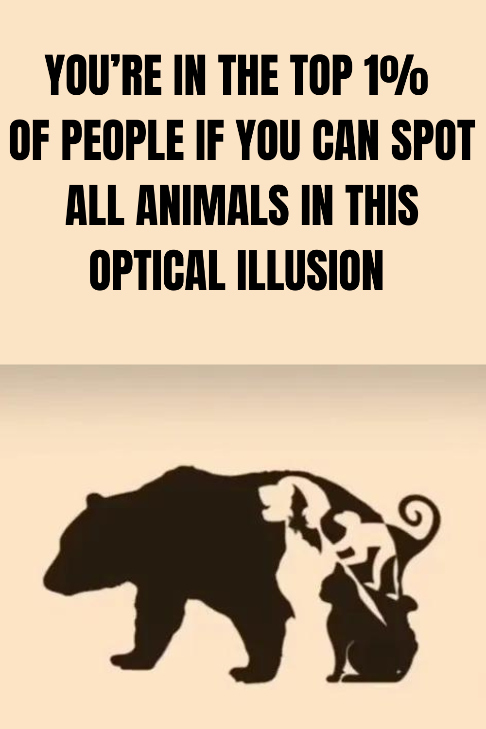 You’re in the top 1% of people if you can spot ALL animals in this ...