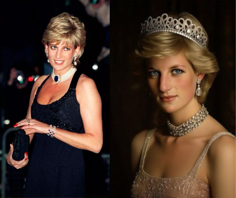 Artist uses AI to imagine how Princess Diana would look now - Daily ...